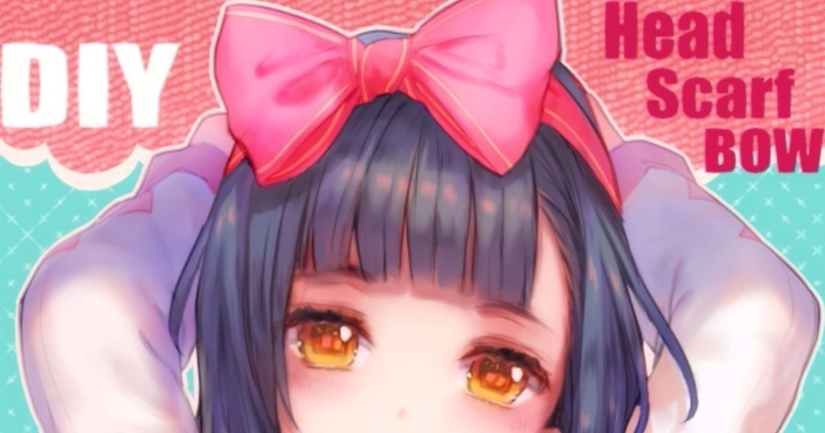 ขอเวลา 3 นาที !! มาเปลี่ยนผ้าพันคอหน้าหนาวเป็น " โบว์คาดผม DIY ...