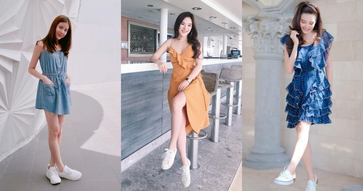 ส่อง! 20 ไอเดีย จับคู่ 'เดรส' กับ 'รองเท้าผ้าใบ' ได้ลุคน่ารักแบบพร้อมลุย | บทความของ ...