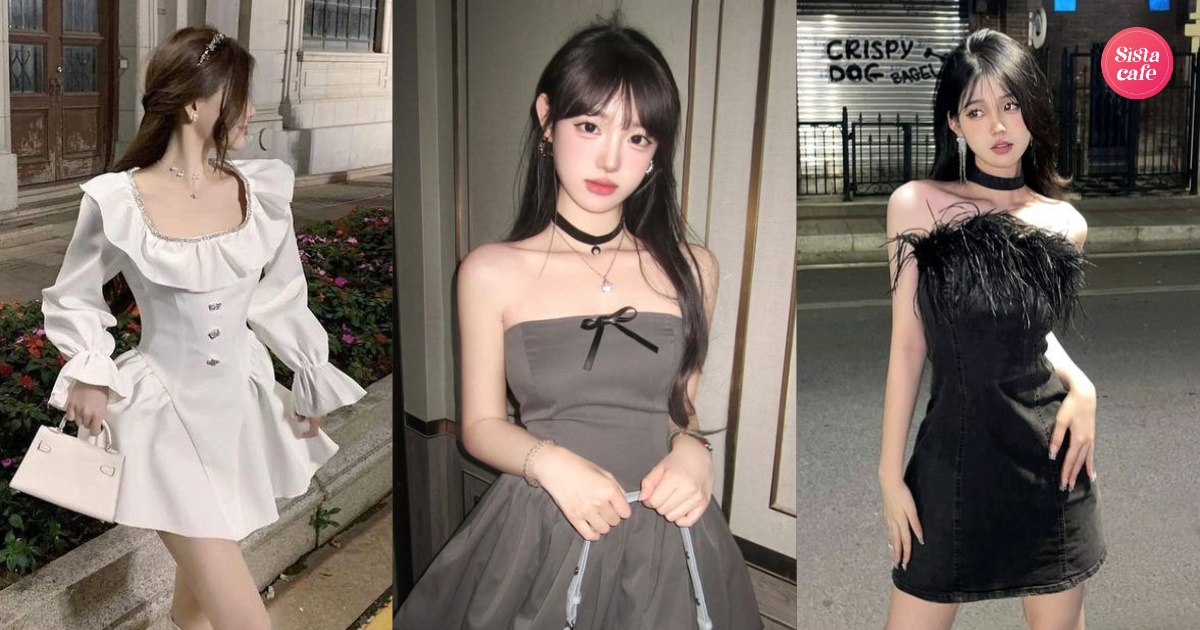 เดรสนั่งจิบเบาๆ อัปเดตไอเดียไนท์ลุคไปนั่งชิลปล่อยใจ สวยเก๋แบบติดแกลม | บทความของ chollychon ...